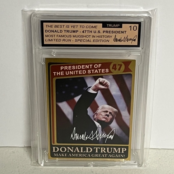 Unbranded | Other | Donald Trump Gold Foil President 47 Slab Card ...
